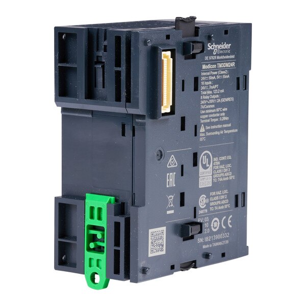 Modicon TM3DM24R Discrete I/O Module - 24VDC, 16 Digital Inputs & 8 Relay Outputs